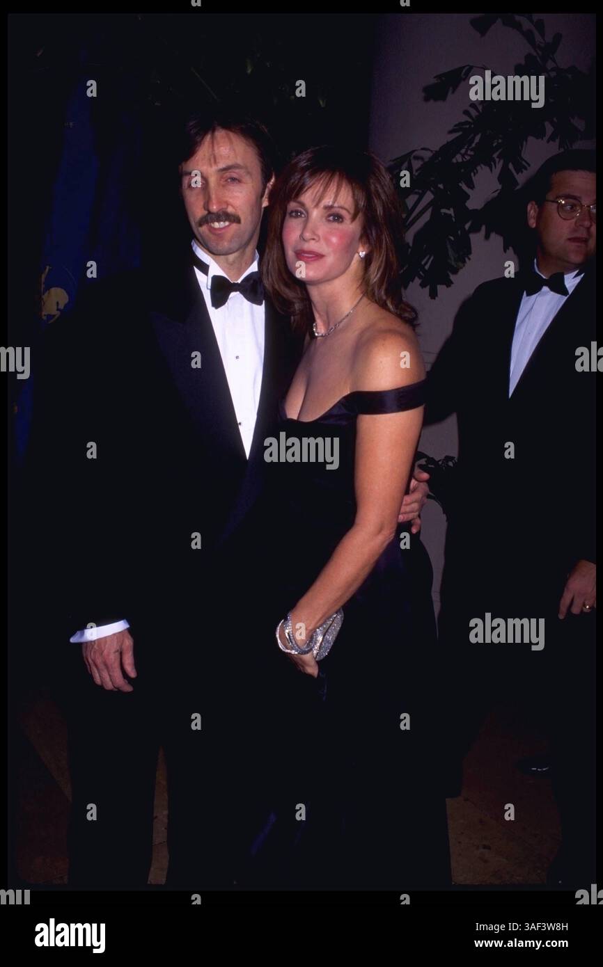 October 25, 1996; Hollywood, CA, USA; Actress JACLYN SMITH and husband ...