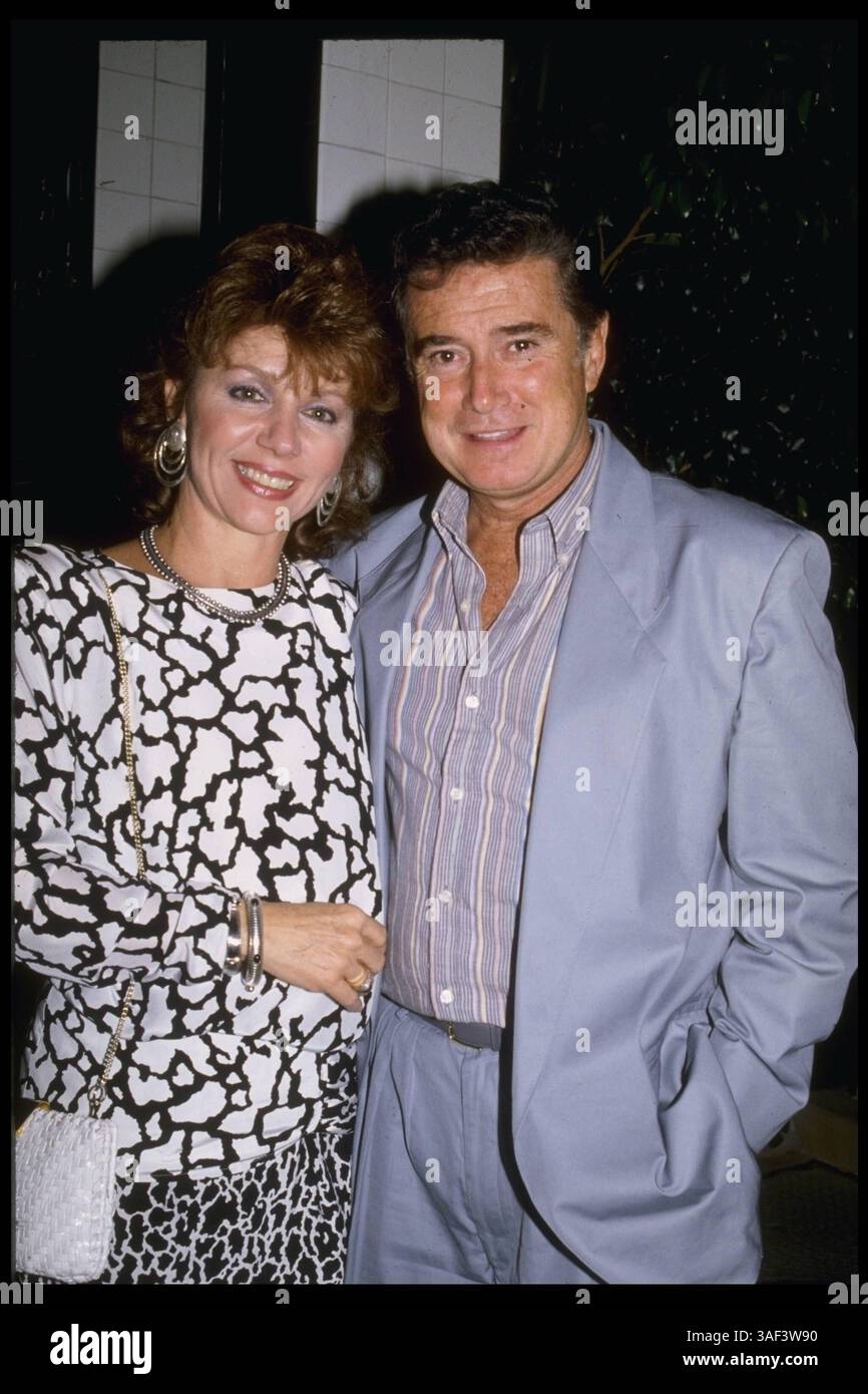 January 1986; Hollywood, CA, USA; REGIS PHILBIN and his wife JOY ...