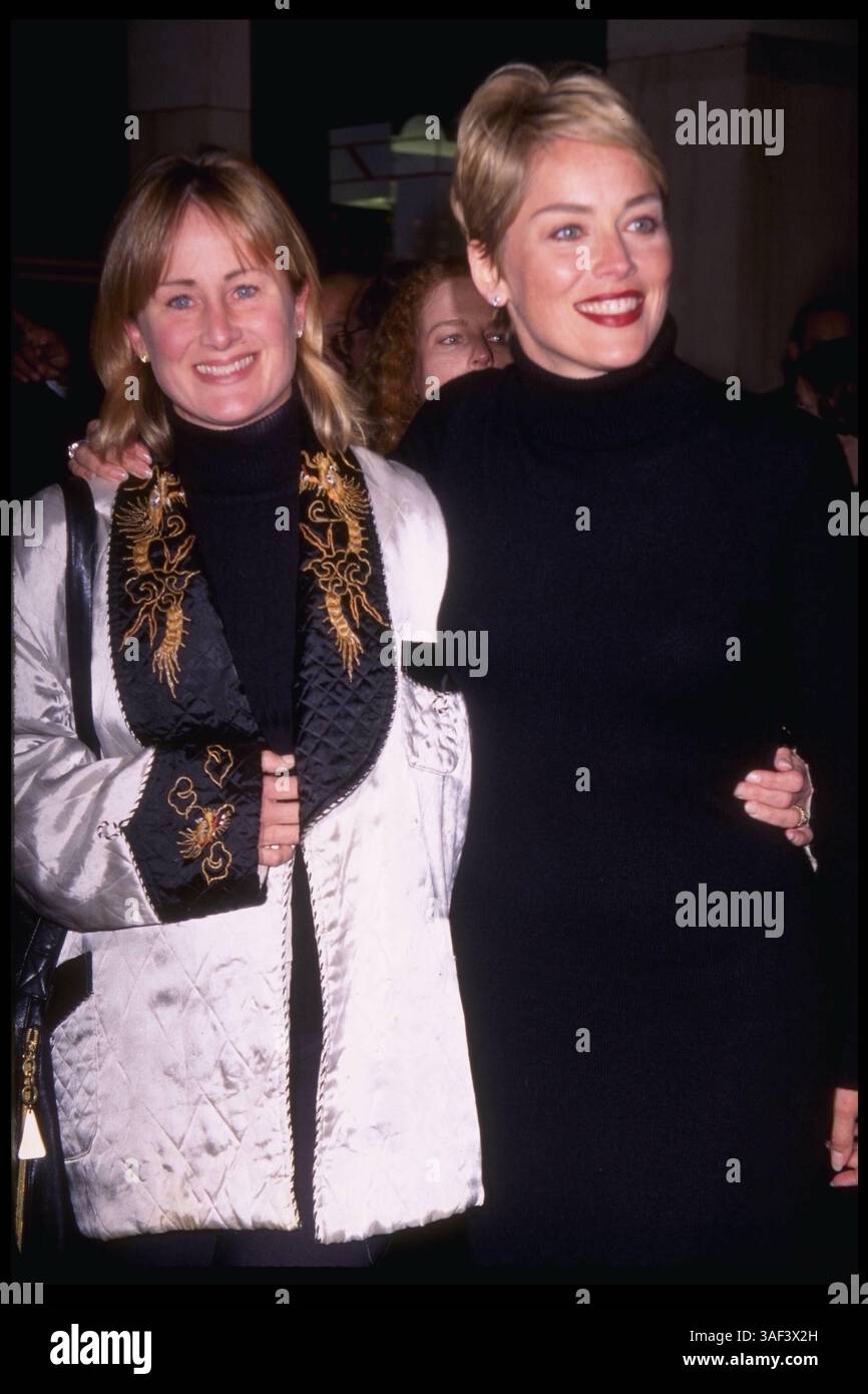 October 14, 1996; Hollywood, CA, USA; SHARON STONE and her sister KELLY ...