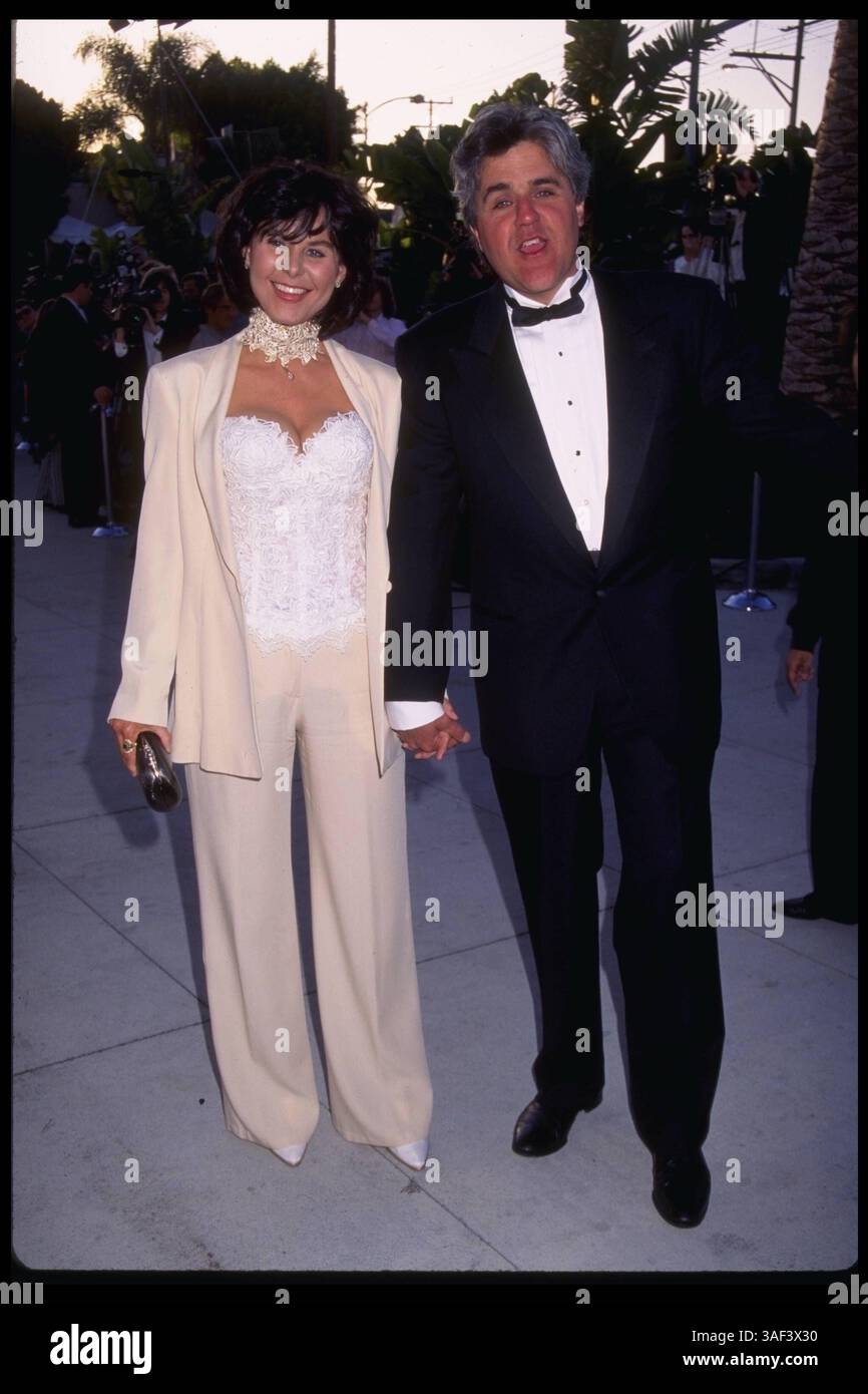 March 27, 1995; Hollywood, CA, USA; JAY LENO and wife MAVIS LENO attend ...