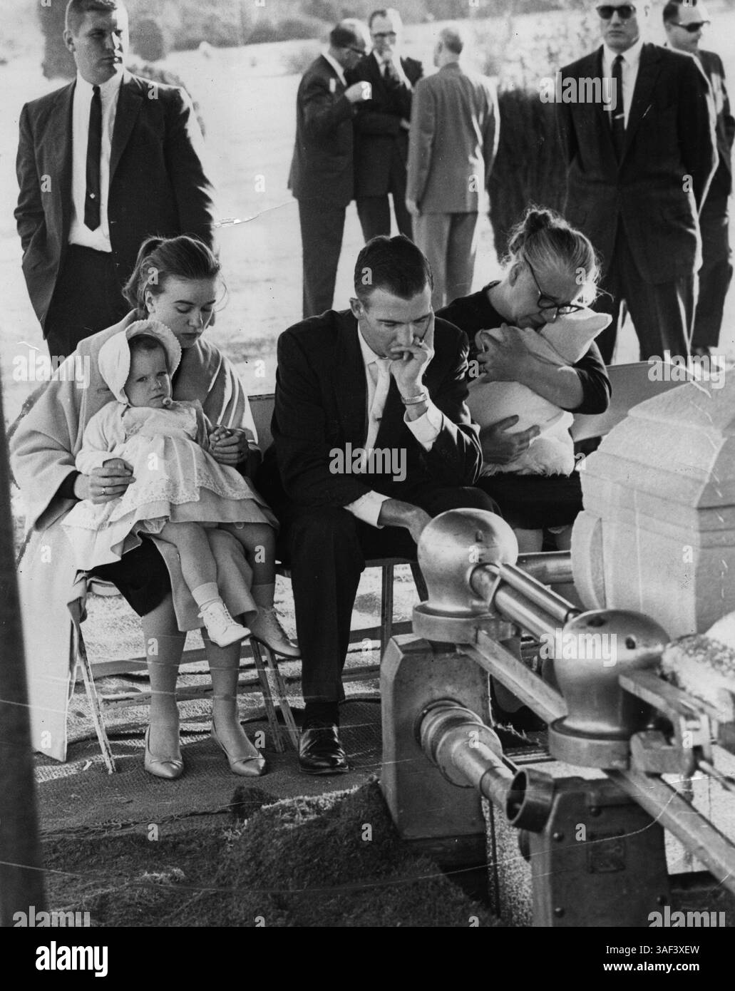 Nov 25, 1963; Fort Worth, TX, USA; The funeral of Lee Harvey Oswald at ...