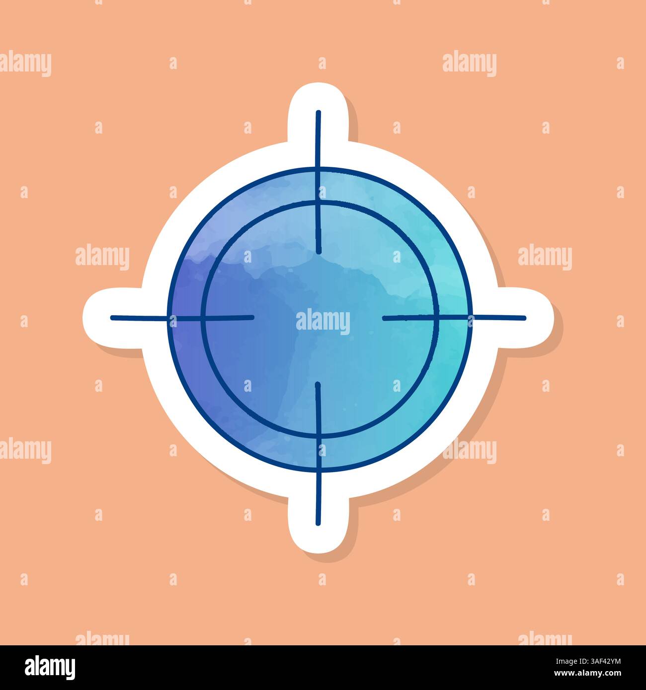 color sticker map recenter Stock Vector Image & Art - Alamy