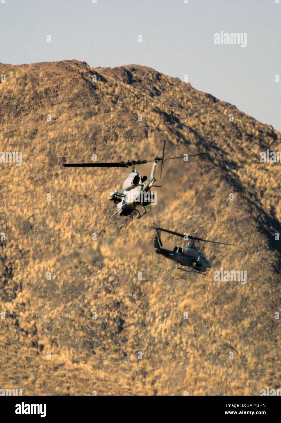 Mar 13, 2005; FOB Salerno, AFGHANISTAN; Two AH-1 Cobra attack ...