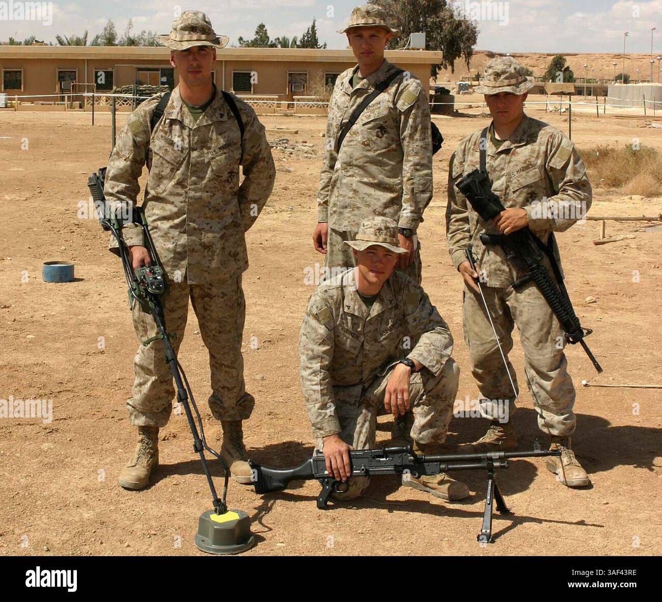 Apr 01, 2005; Al Asad, Iraq; One of the A Company, 6th Engineer Support ...
