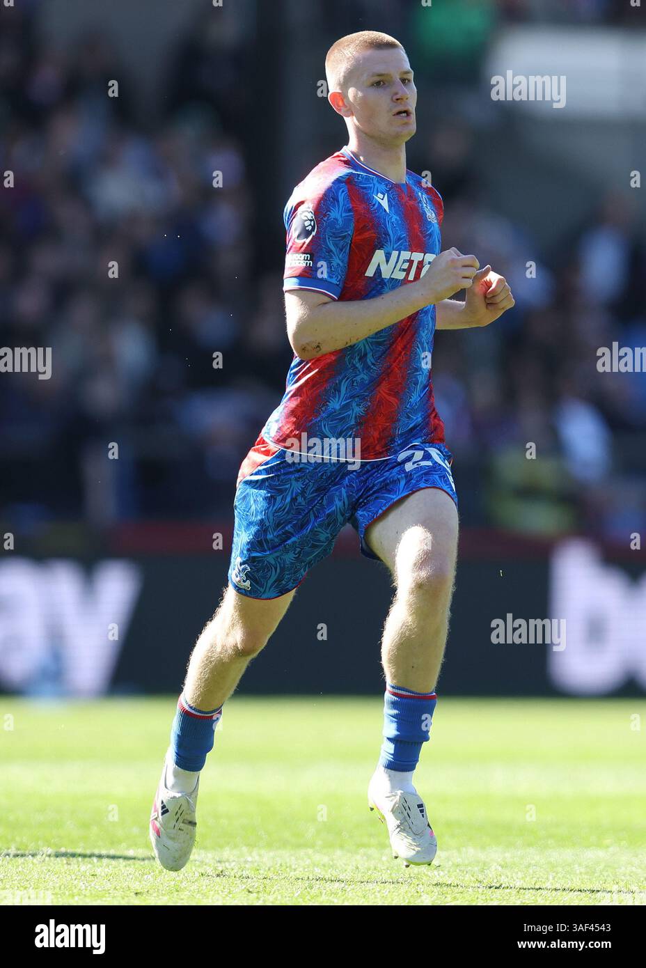 London, UK. 5th Apr, 2025. Adam Wharton of Crystal Palace during the Crystal Palace vs Brighton ...