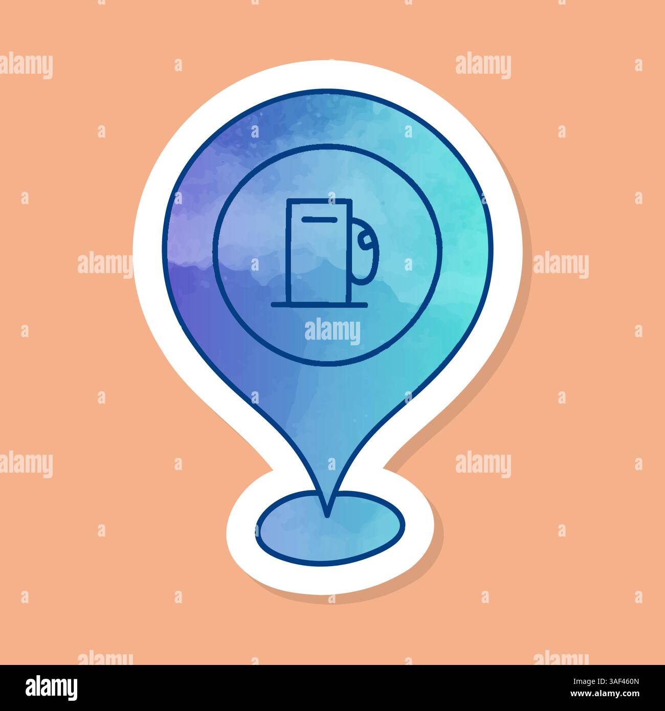 Map pin gas station Stock Vector Images - Alamy
