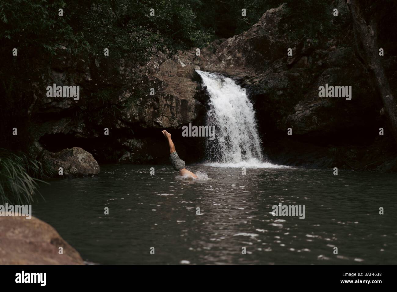Man waterfall hi-res stock photography and images - Alamy
