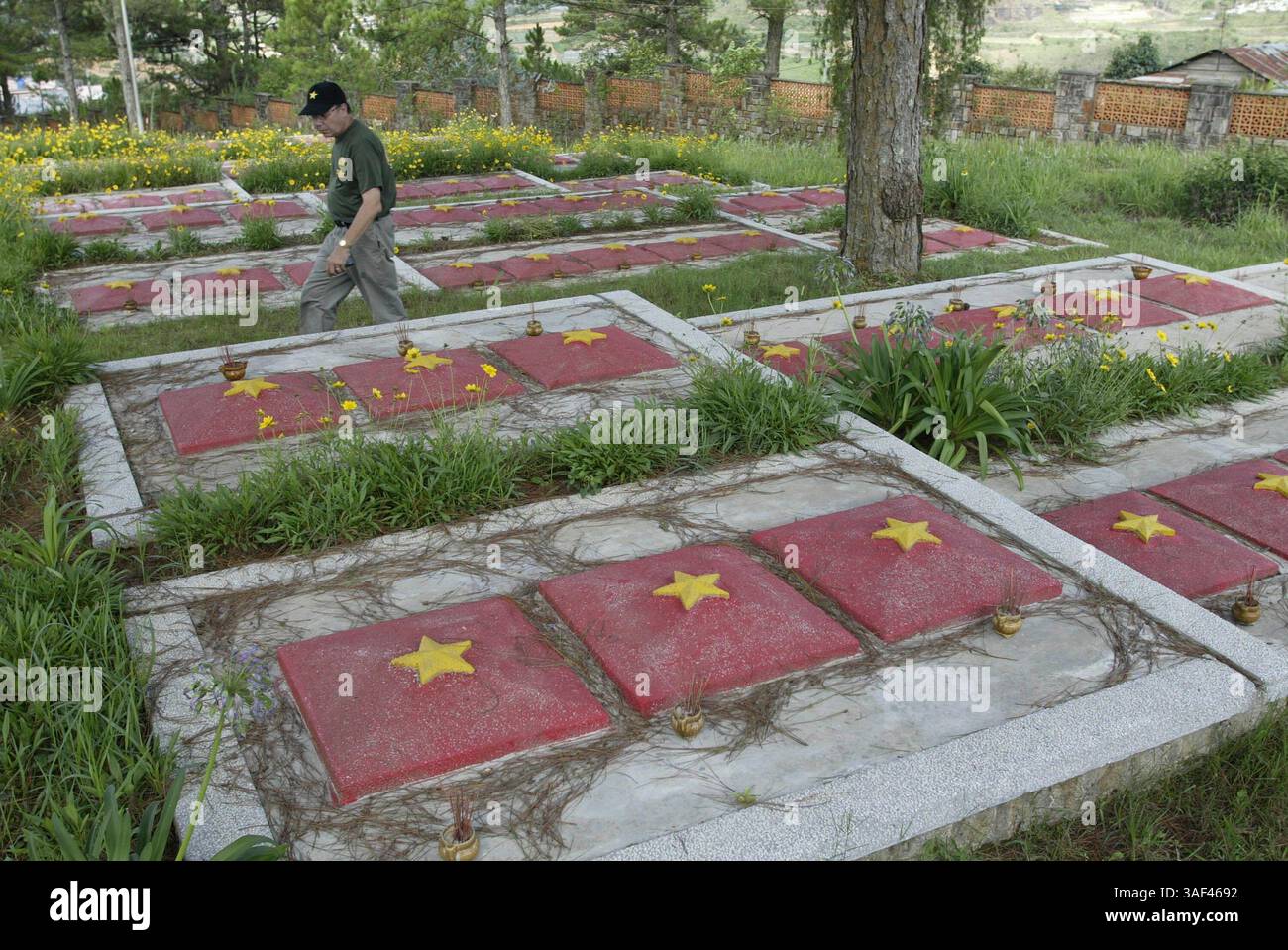 May 19, 2002; Dalat, VIETNAM; Vietnam veteran David Cutaia visits a ...