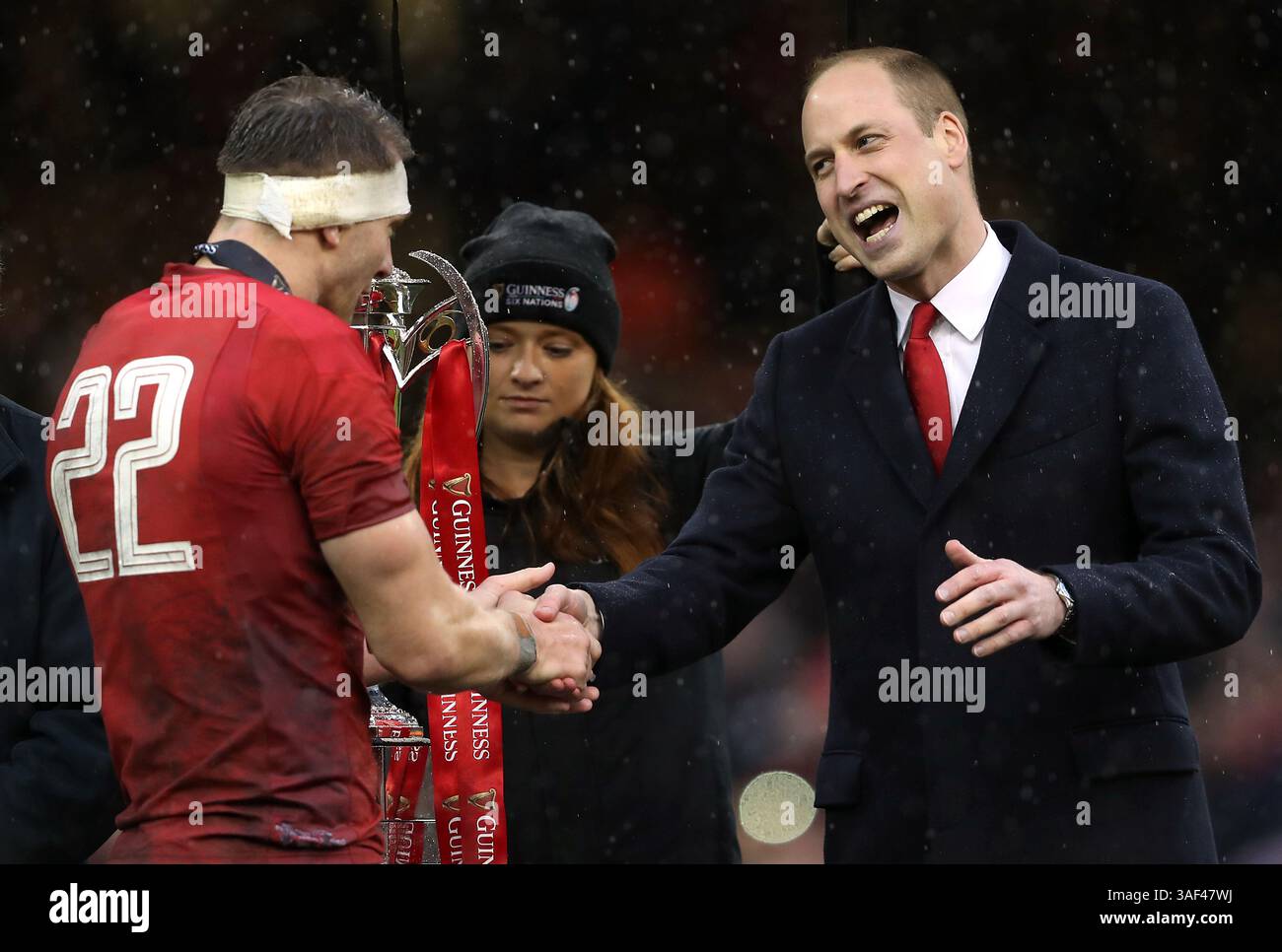 File photo dated 16-03-2019 of Prince William (right) with Wales' Dan ...