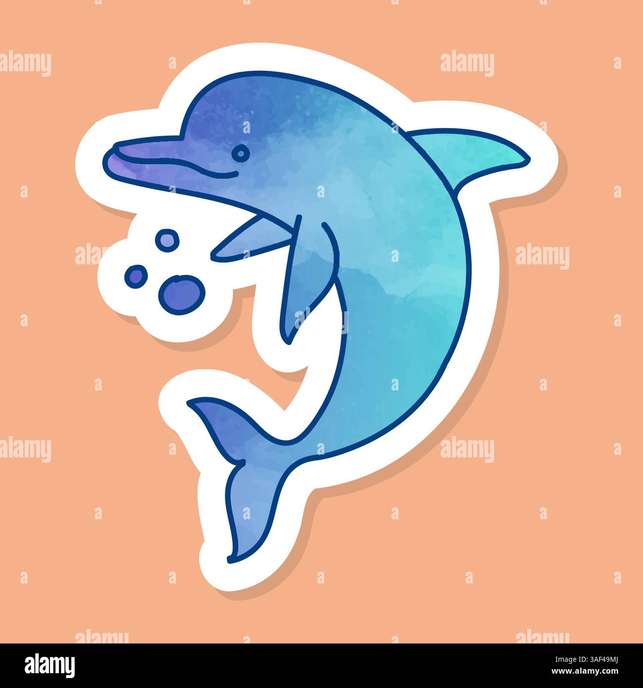 Gradient dolphin hi-res stock photography and images - Alamy