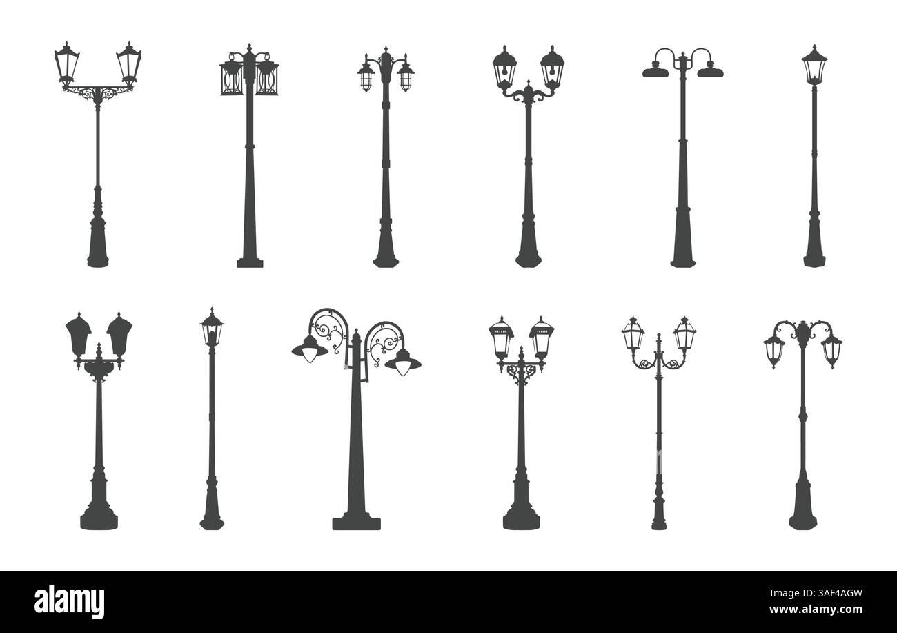 Street lamp svg, Street lamp silhouette, Streetlight svg, Streetlight ...