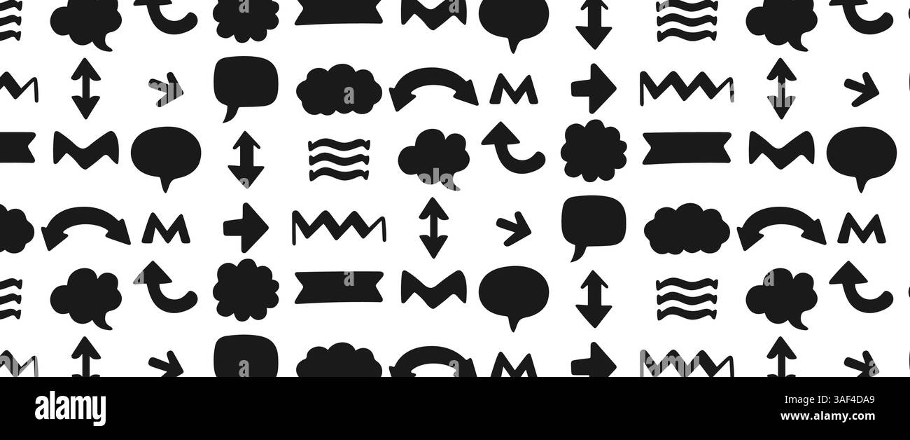 Seamless geometric shapes pattern Stock Vector Images - Alamy