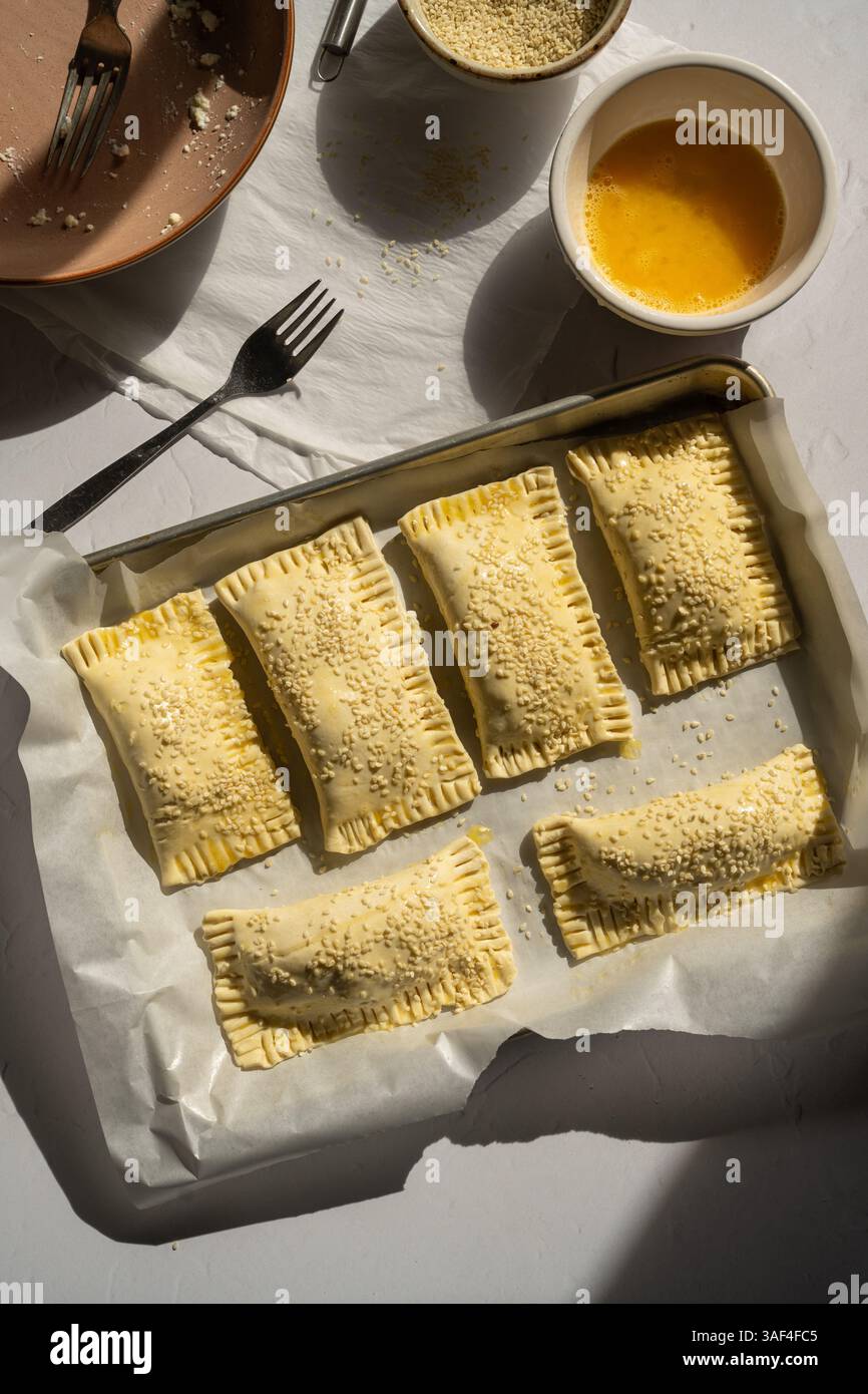 Raw puff pastries cottage hi-res stock photography and images - Alamy