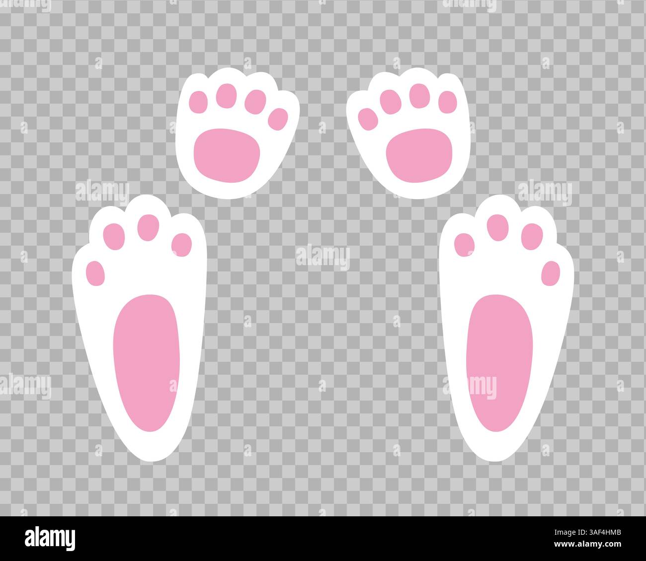 Bunny footprint vector illustration Stock Vector Image & Art - Alamy