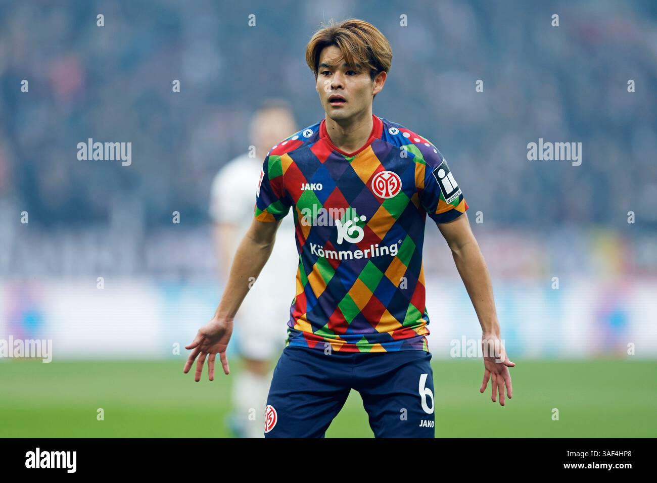 Mainz, Germany. Credit: D. 22nd Feb, 2025. Kaishu Sano (Mainz) Football/Soccer : Bundesliga ...