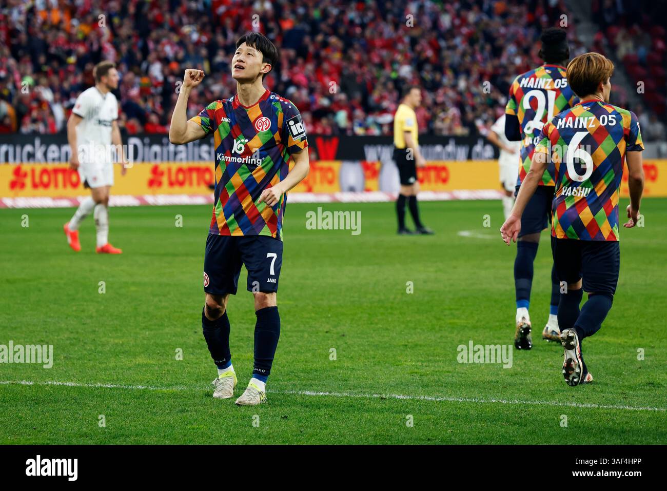 Jae-Sung Lee (Mainz), FEBRUARY 22, 2025 - Football / Soccer : Bundesliga match between FSV Mainz ...