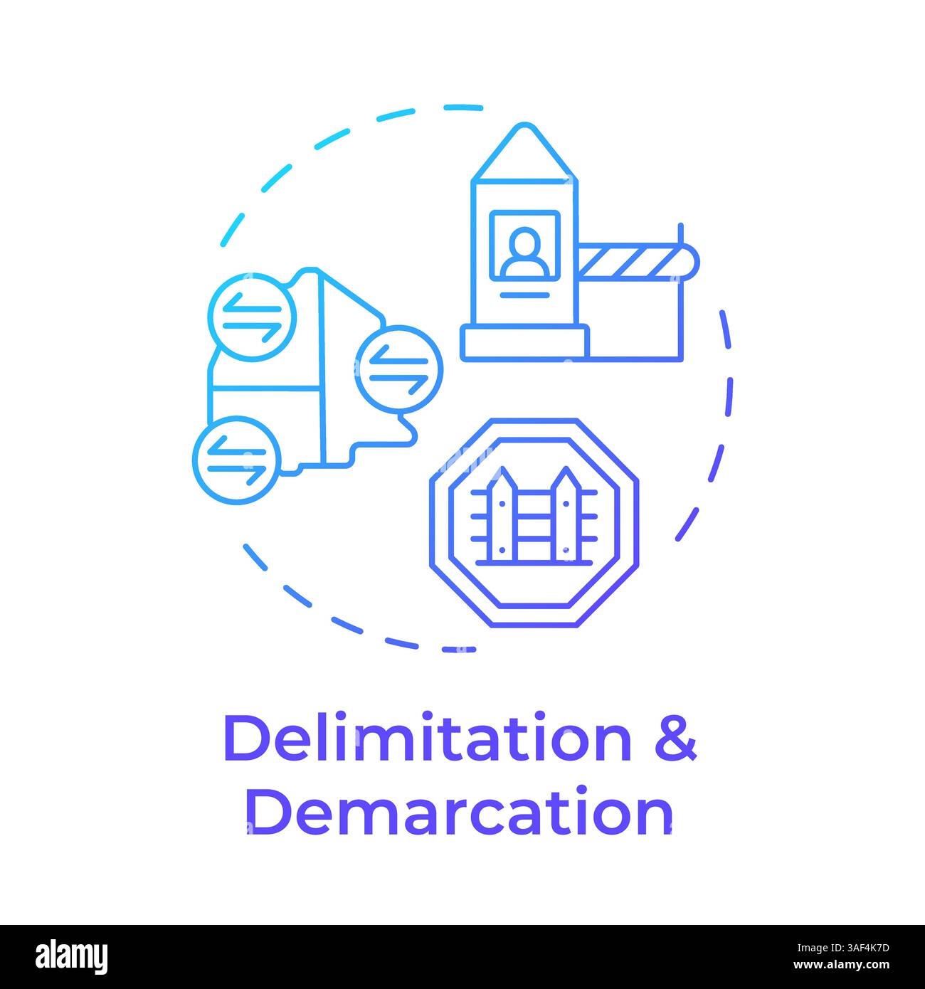 Land demarcation Cut Out Stock Images & Pictures - Alamy