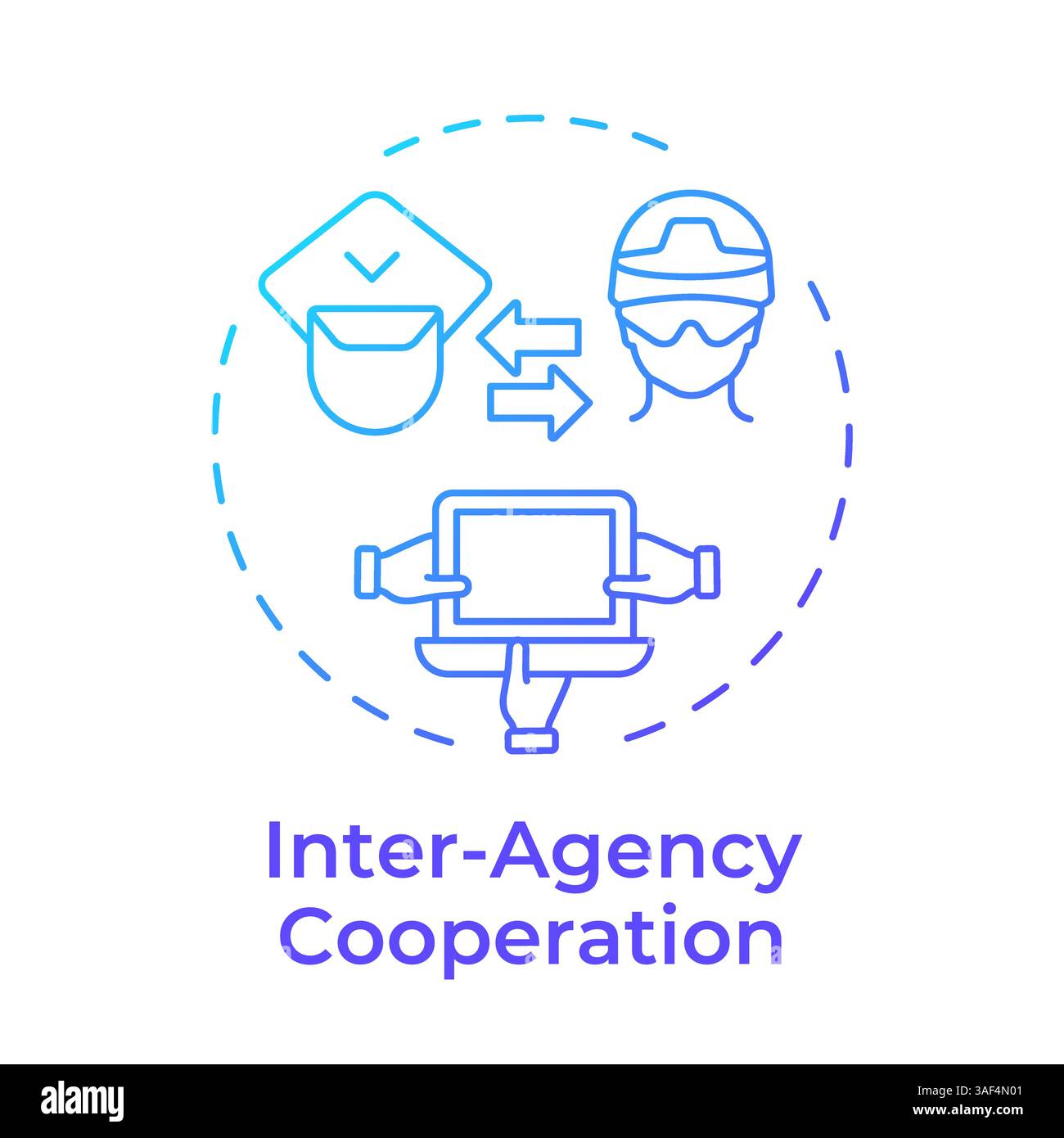 Inter service collaboration Stock Vector Images - Alamy