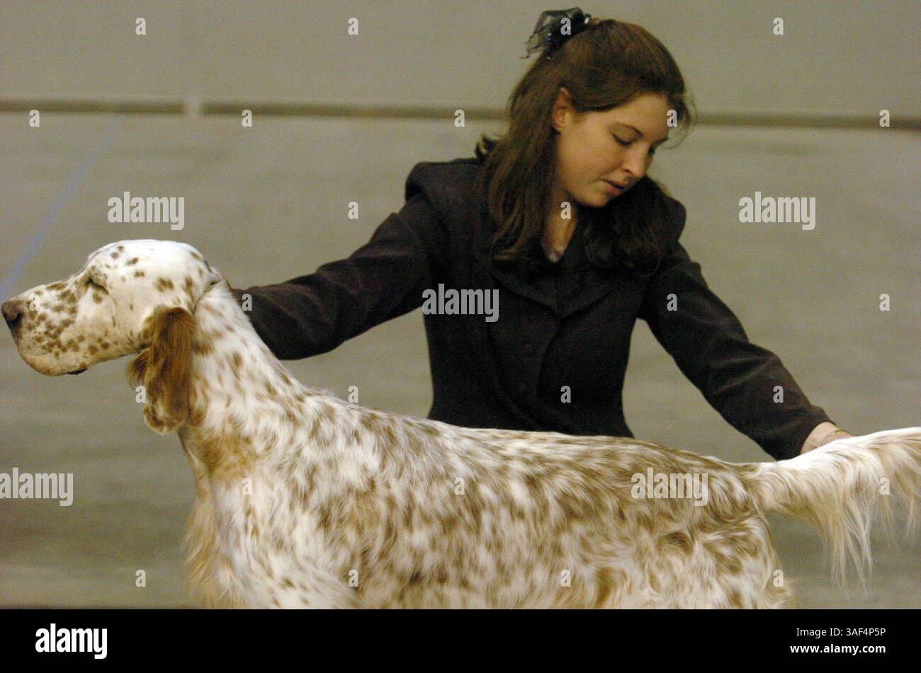 Feb 04, 2005; San Antonio, TX, USA; AMANDA RAY, 15, works with her ...