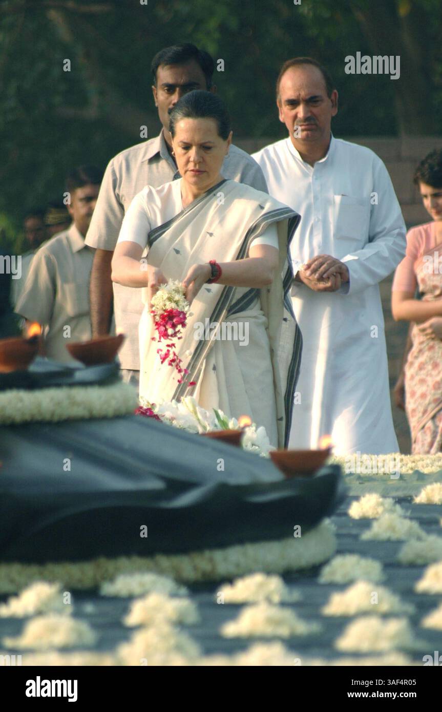 May 21, 2005; New Delhi, India; India's Congress Party President SONIA ...