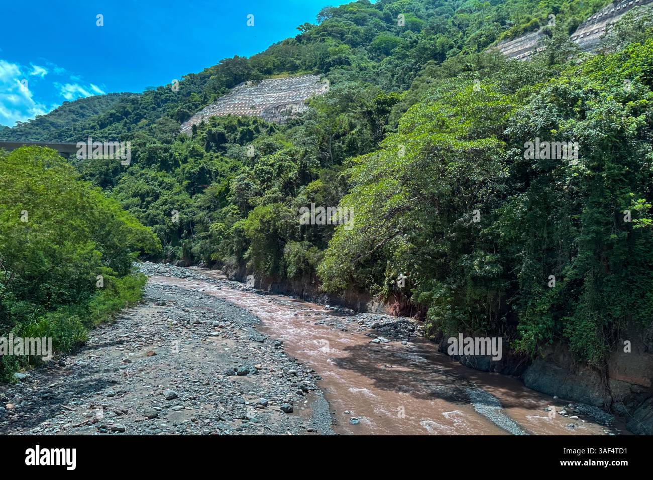 The Rio Sinifana in the Quebrada Sinifana near Bolombolo, Colombia ...
