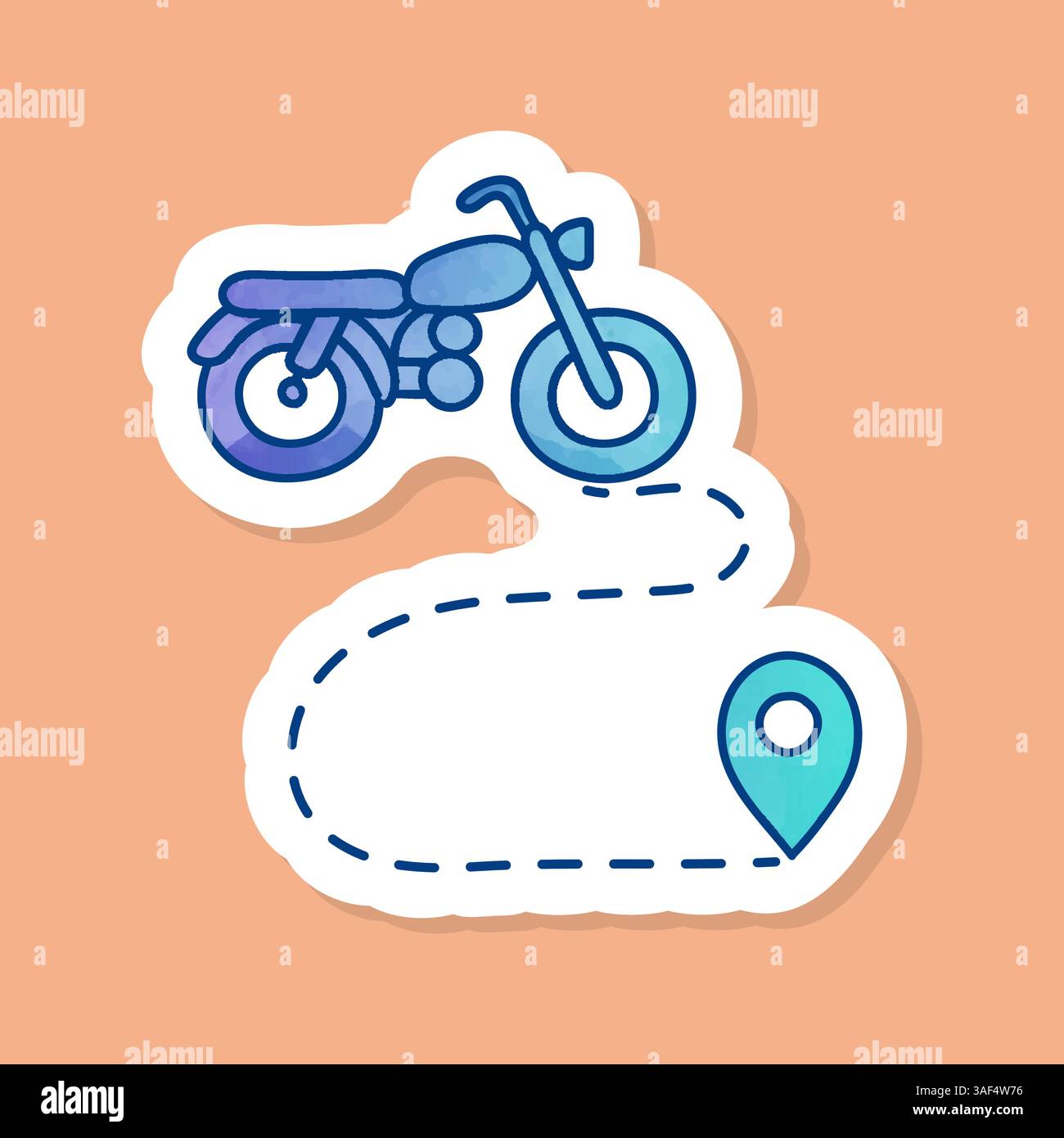 Dotted motorcycle hi-res stock photography and images - Alamy