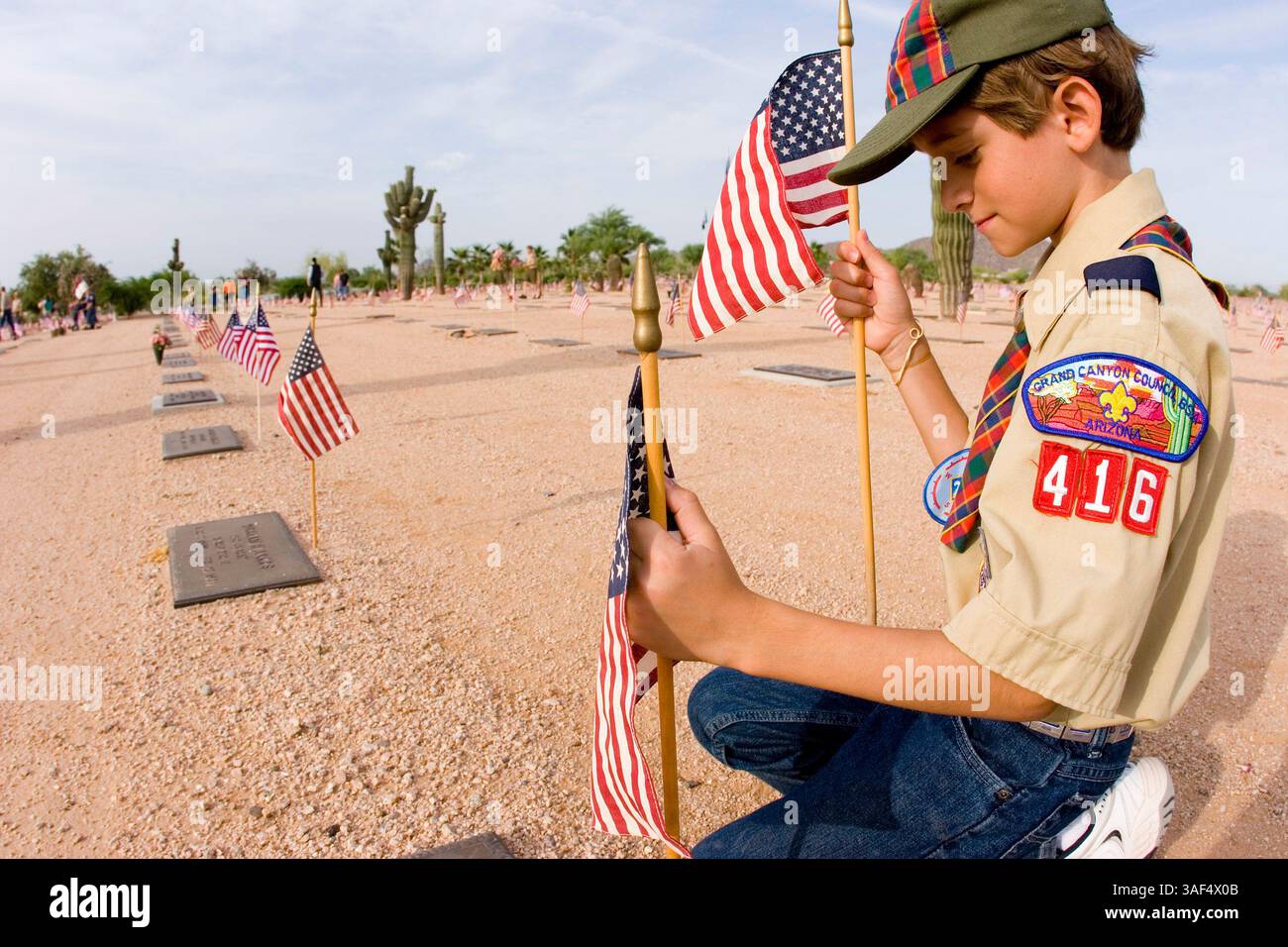 May 28, 2005; Phoenix, AZ, USA; NICHOLAS ARNDT, 9, a Cub Scout from ...