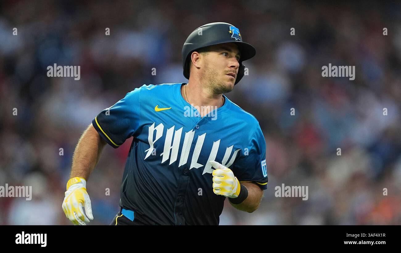 Philadelphia Phillies' J.T. Realmuto in action during a baseball game ...