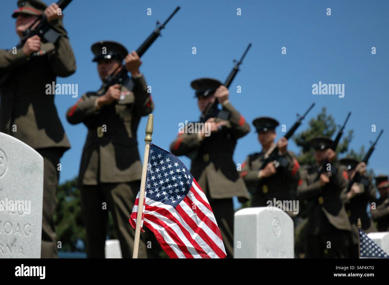 May 30, 2005; San Diego, CA, USA; A U.S. Marine Crop Rifle Squad ...