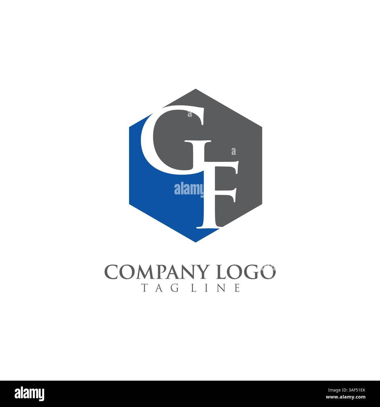 Gf letter logo design hi-res stock photography and images - Alamy
