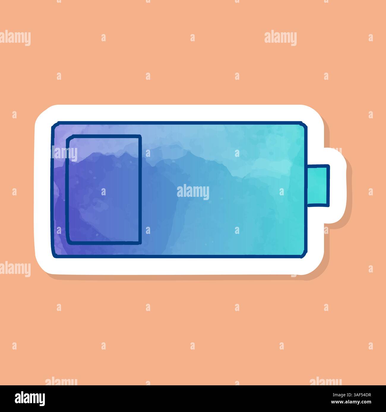 Smart phone low battery power Stock Vector Images - Alamy