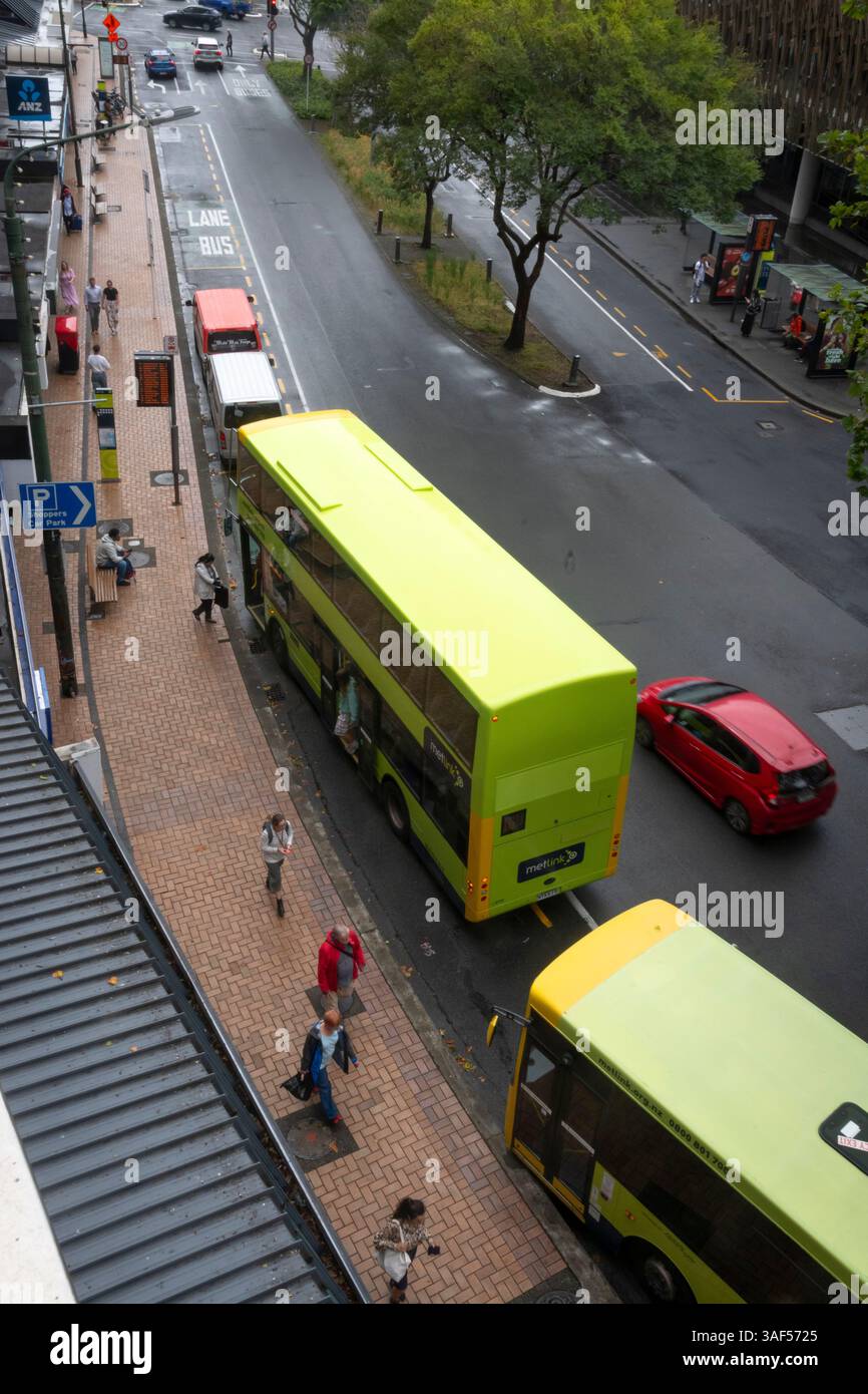 Bus in Wellington, North Island, New Zealand Stock Photo - Alamy