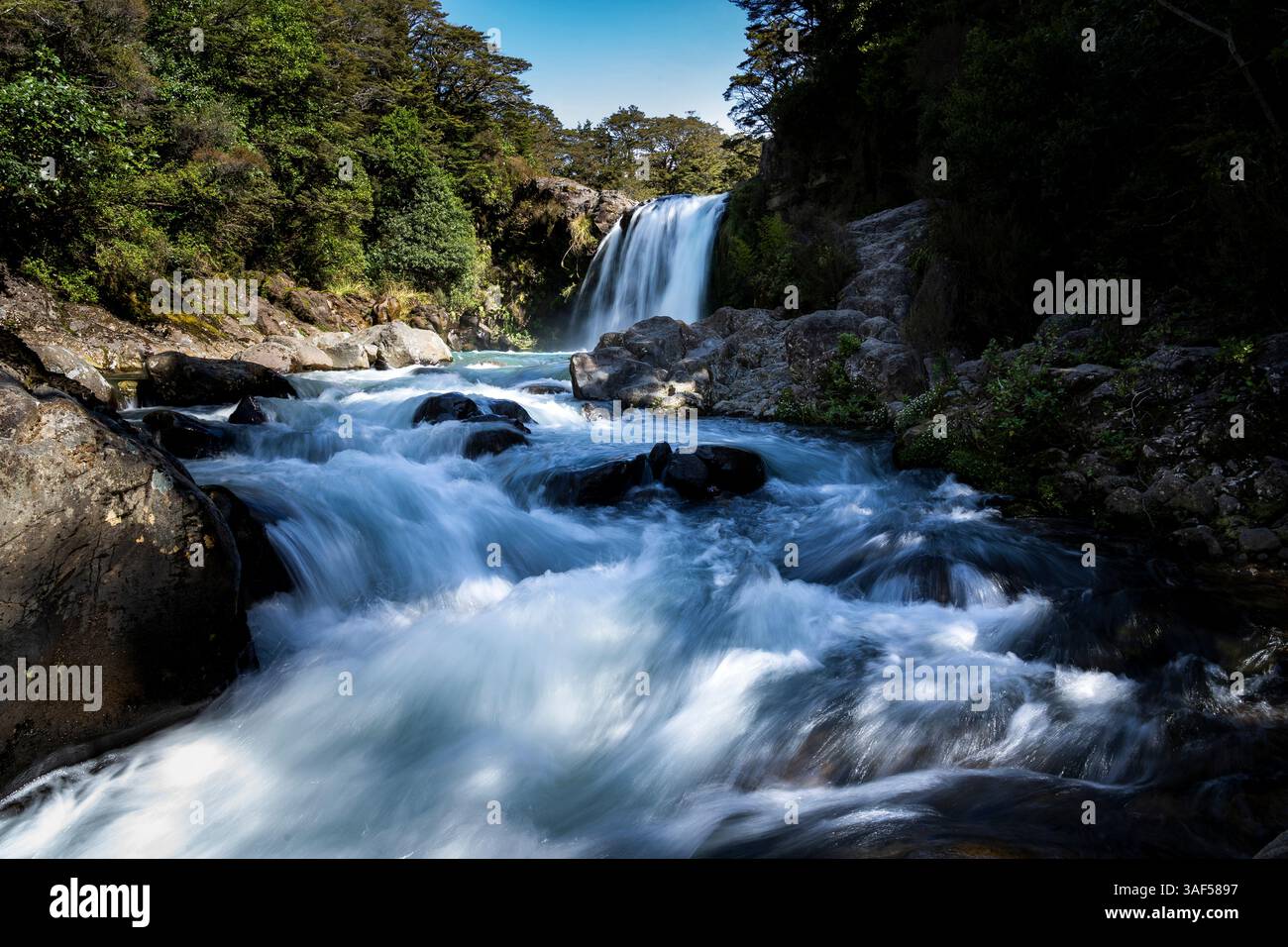 Waterfalls and Rugged Rivers of Tongariro National Park Stock Photo - Alamy