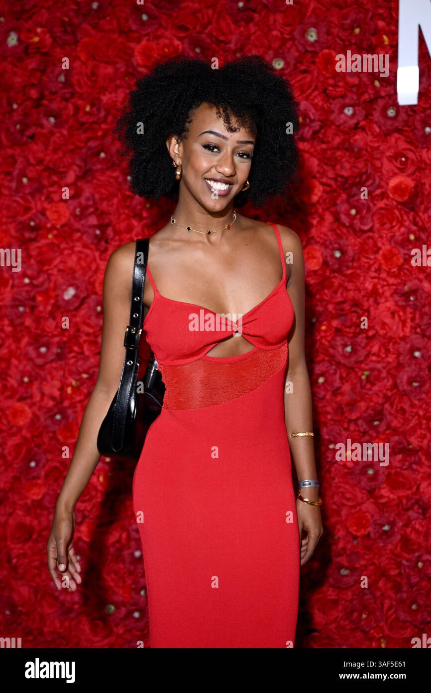 Sydney, Australia. 07th Apr, 2025. Tsehay Hawkins poses for a photograph on the red carpet for ...