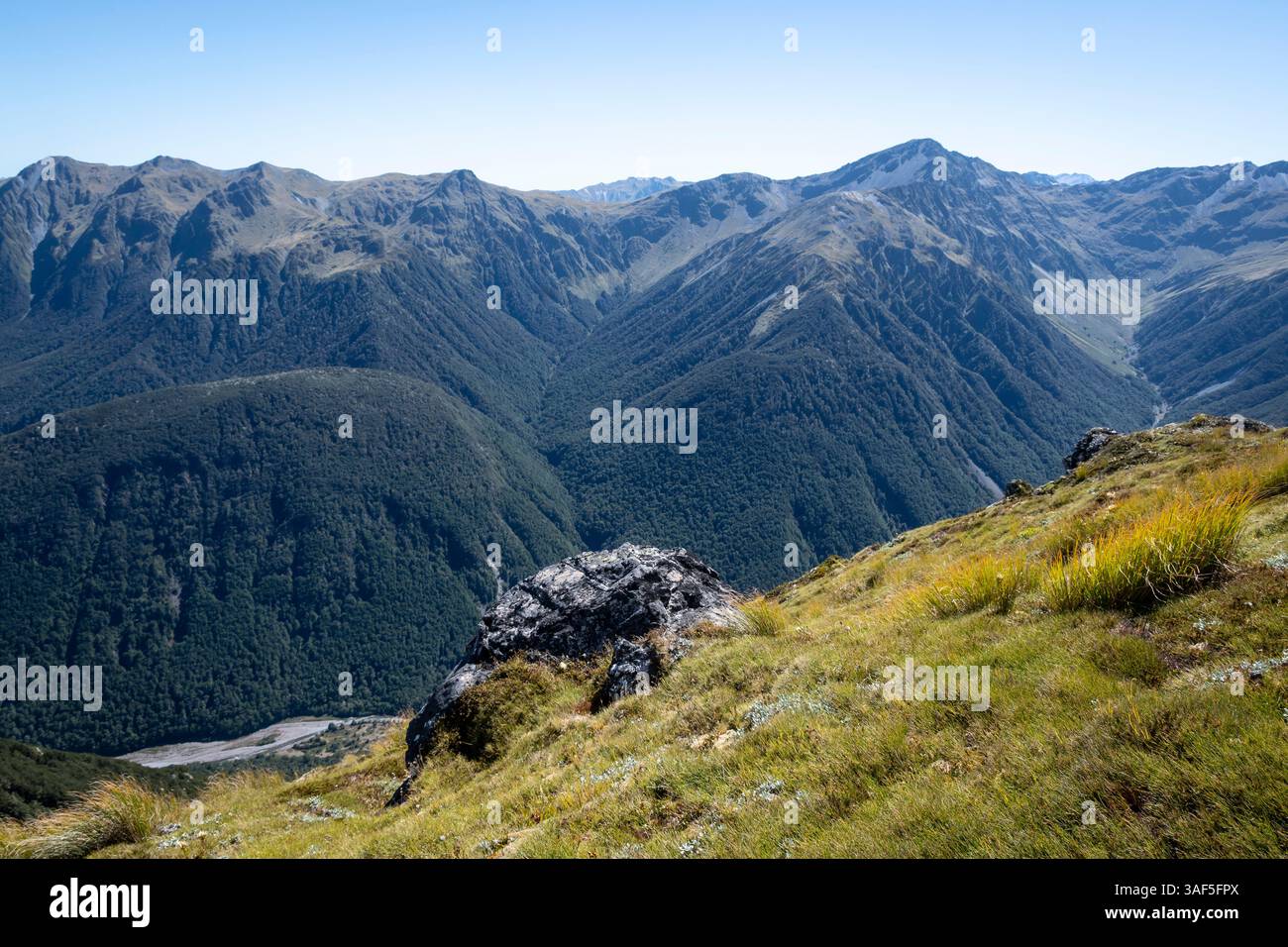 Lewis Tops walking route, Lewis Pass, Canterbury, South Island, New ...