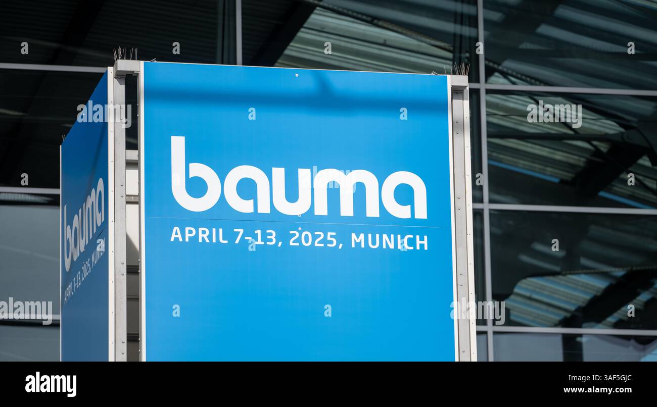 07 April 2025, Bavaria, Munich: The logo of the International Trade ...