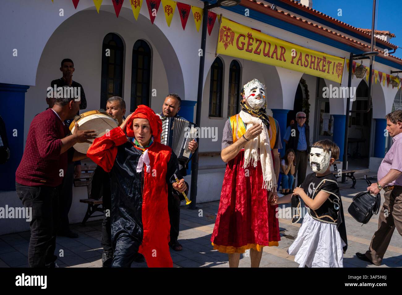 Vlora, Albania - May 5, 2024: Easter festival in the folklore village ...