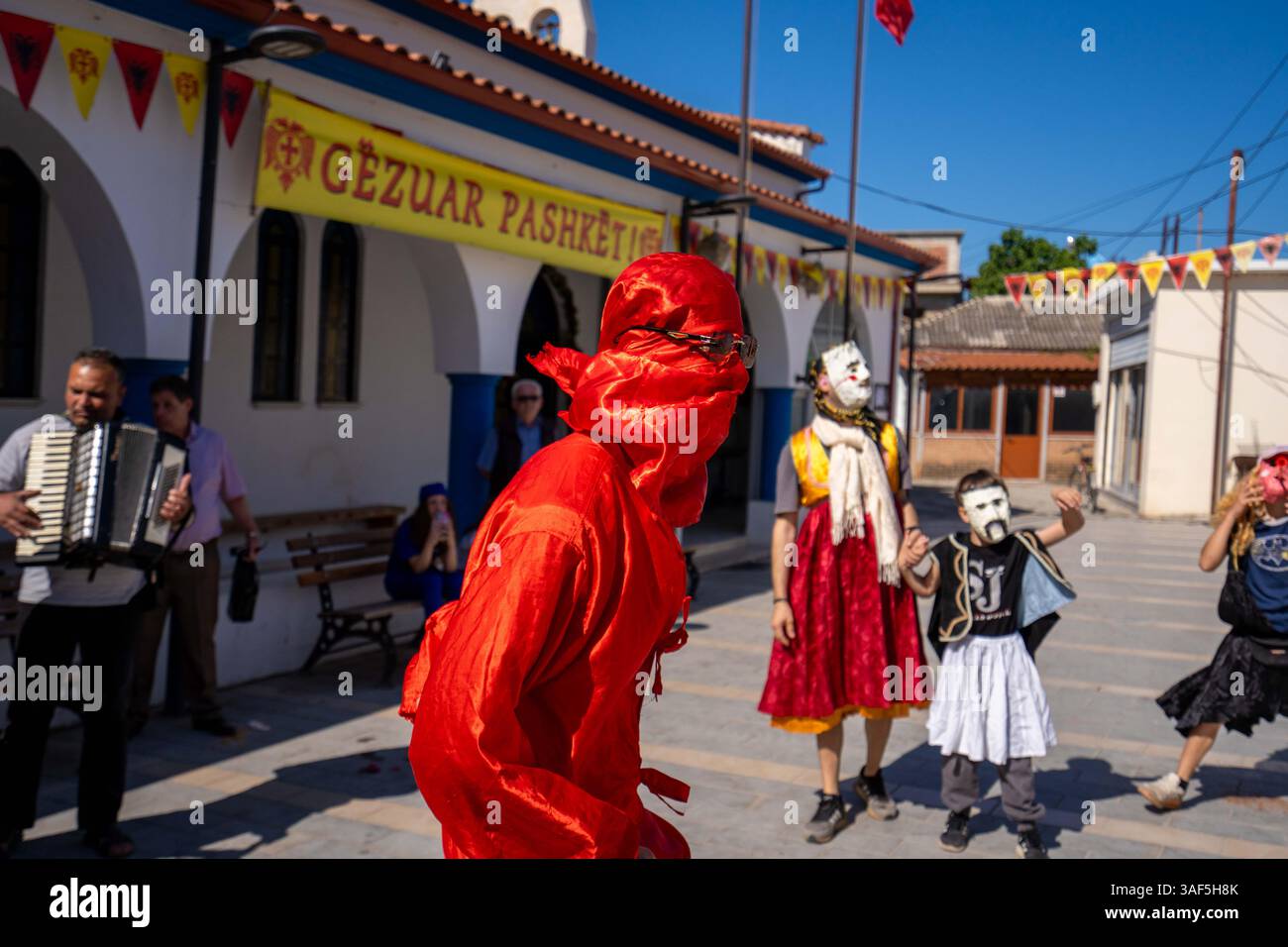 Vlora, Albania - May 5, 2024: Easter festival in the folklore village ...