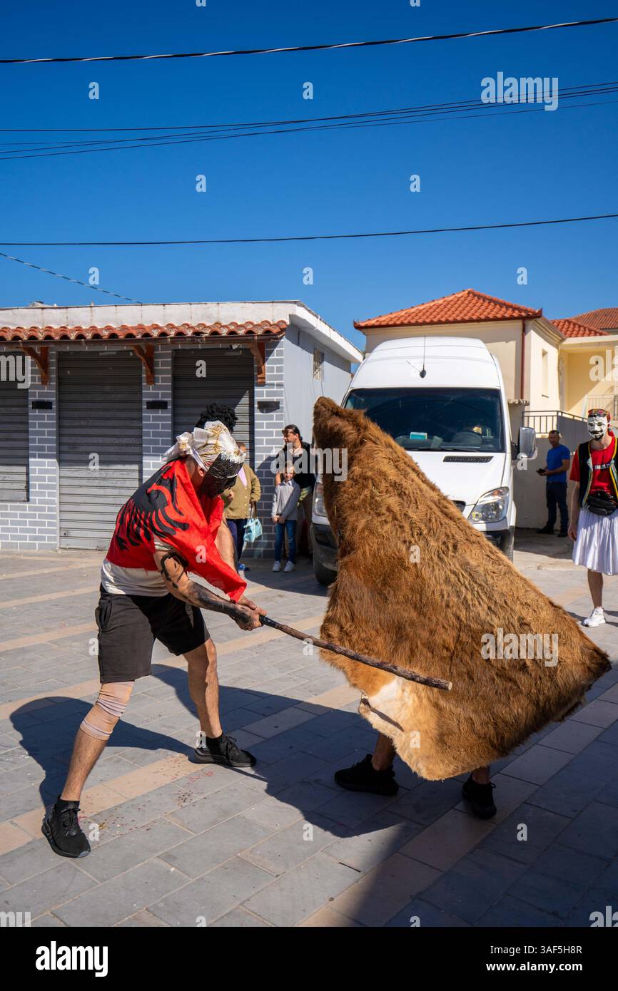 Vlora, Albania - May 5, 2024: Easter festival in the folklore village ...
