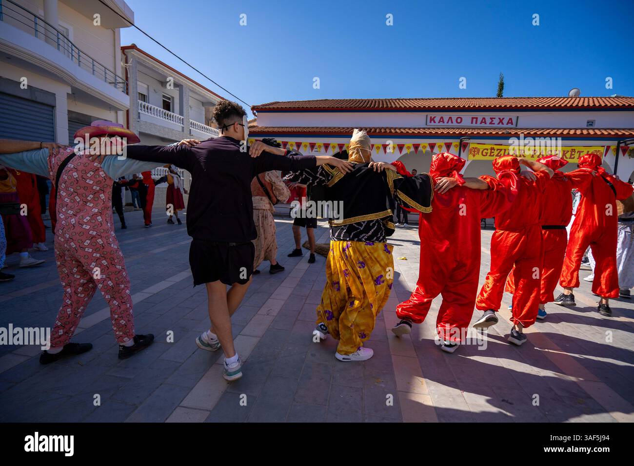 Vlora, Albania - May 5, 2024: Easter festival in the folklore village ...
