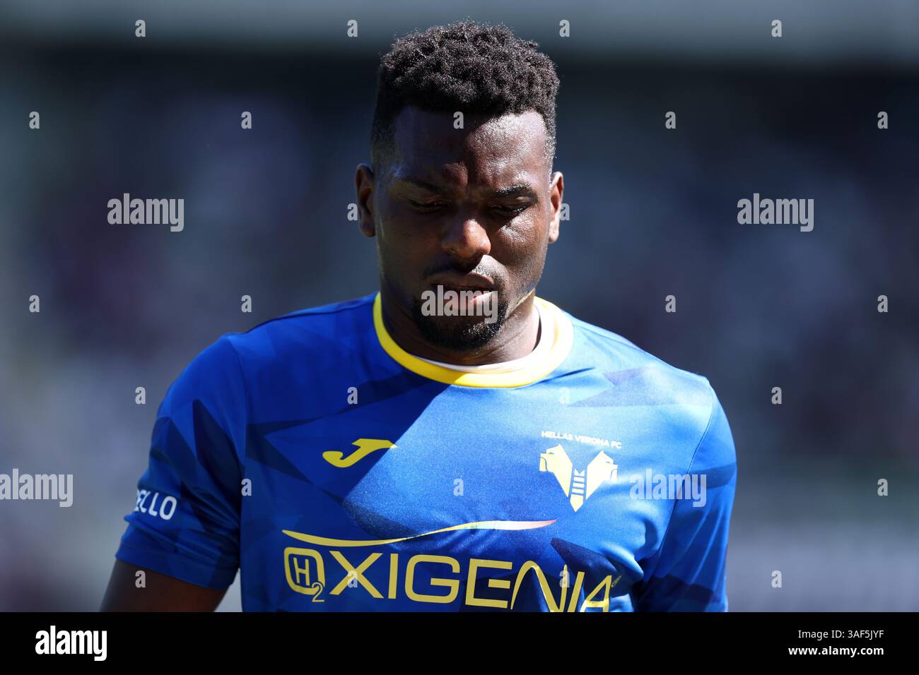 Torino, Italy. 06th Apr, 2025. Daniel Mosquera of Hellas Verona Fc ...