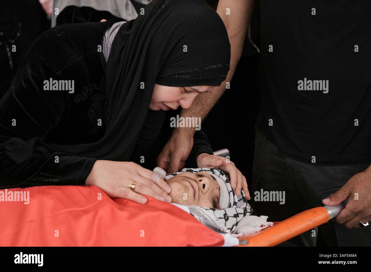 The mother of Amer Mohammed Rabie, a 14 year-old Palestinian-American ...