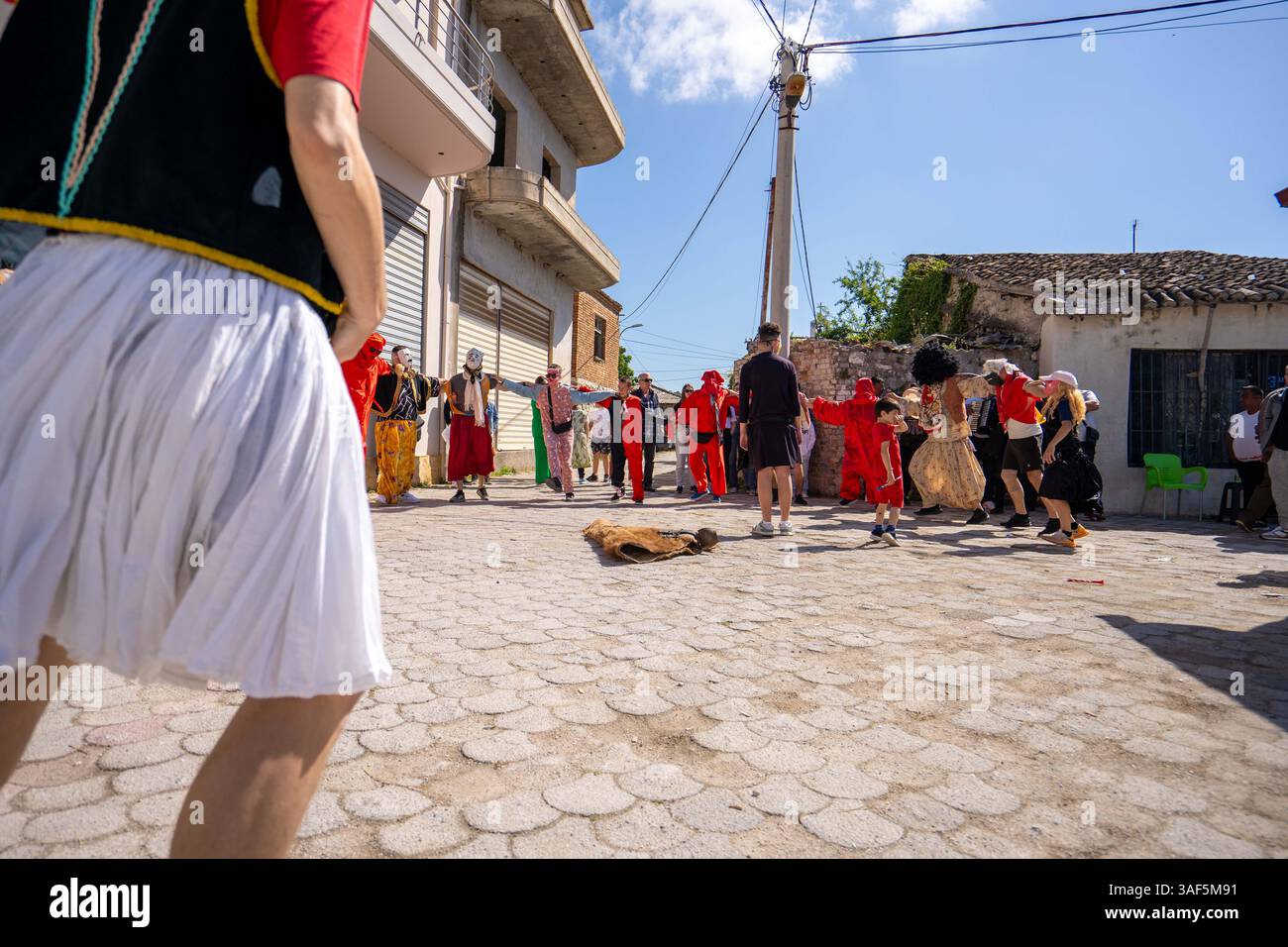 Vlora, Albania - May 5, 2024: Easter festival in the folklore village ...