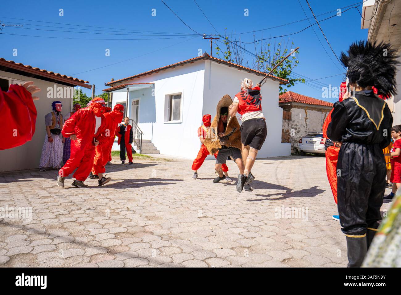 Vlora, Albania - May 5, 2024: Easter festival in the folklore village ...