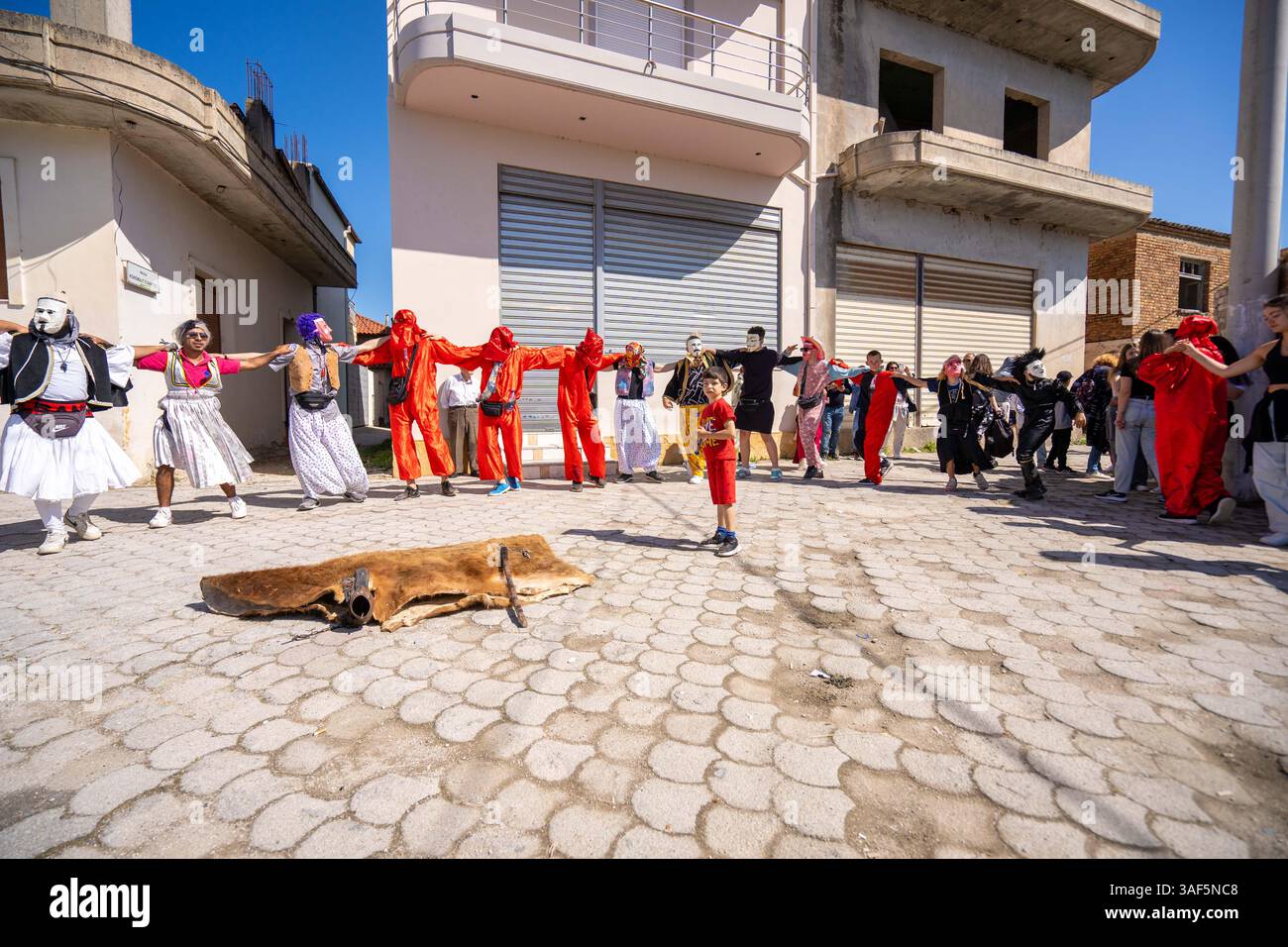 Vlora, Albania - May 5, 2024: Easter festival in the folklore village ...