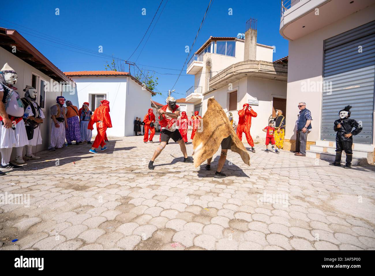 Vlora, Albania - May 5, 2024: Easter festival in the folklore village ...