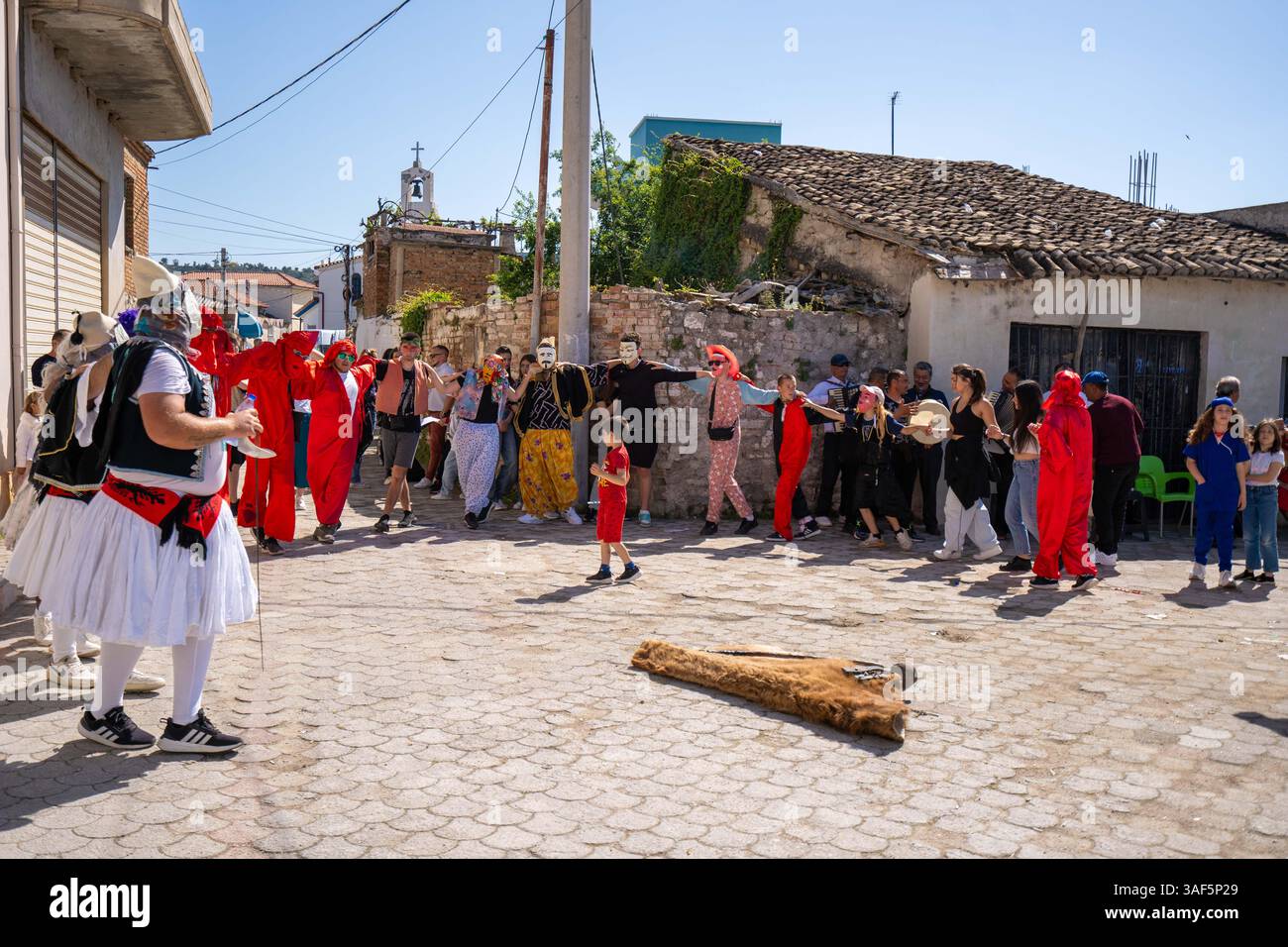Vlora, Albania - May 5, 2024: Easter festival in the folklore village ...