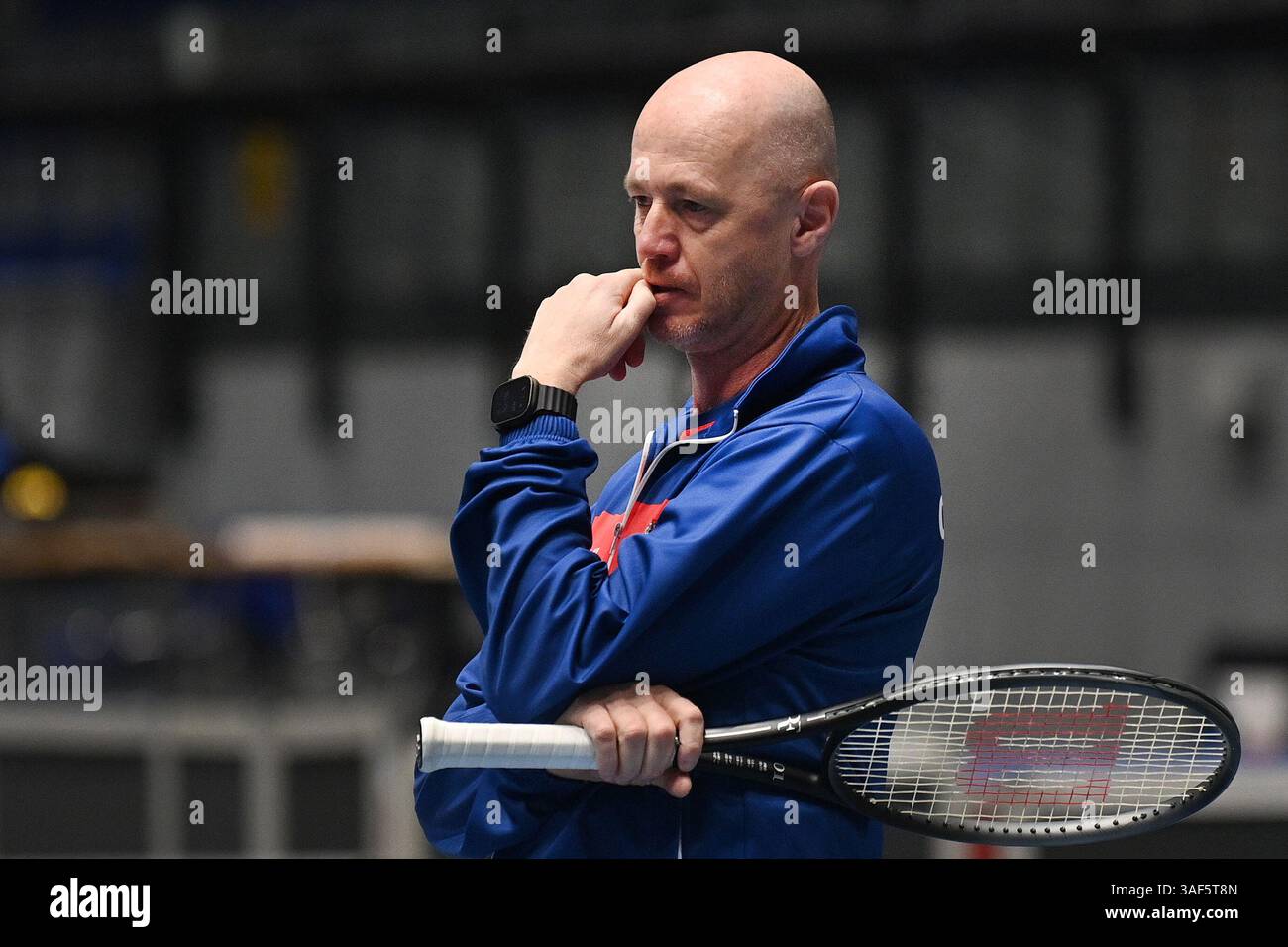 Ostrava, Czech Republic. 07th Apr, 2025. Czech team captain Petr Pala ...