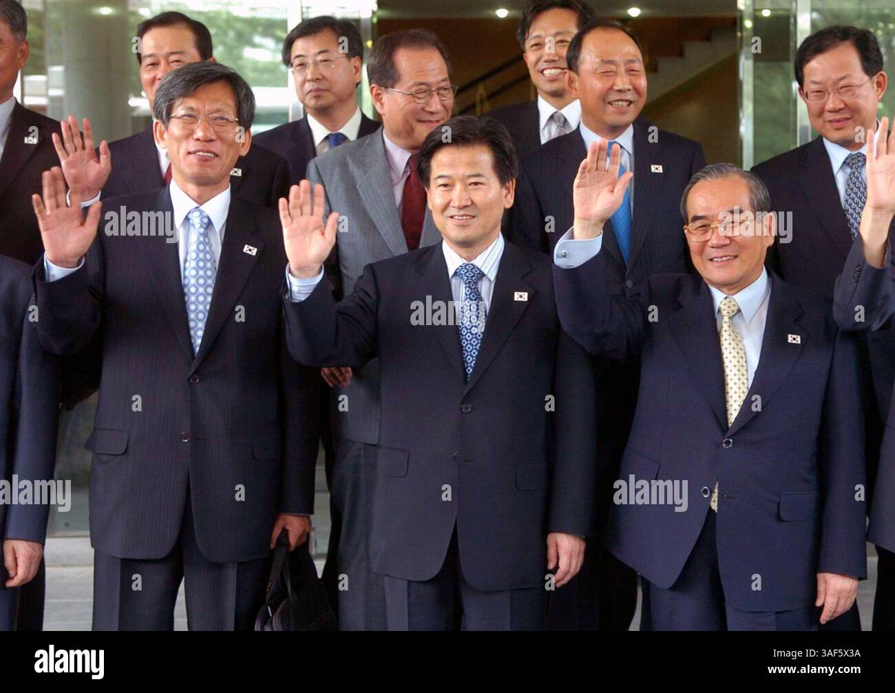Jun 14, 2005; Pyongyang, North Korea; South Korean Unification Minister ...
