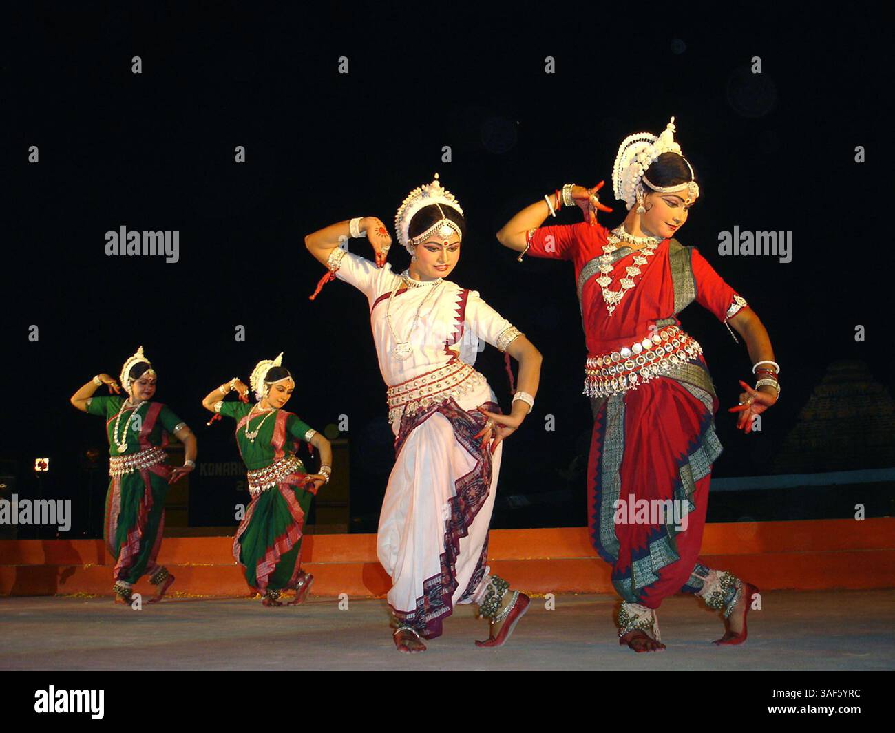 Dec 01, 2004; Konark, India; Indian dancers perform Orissi dance at the ...